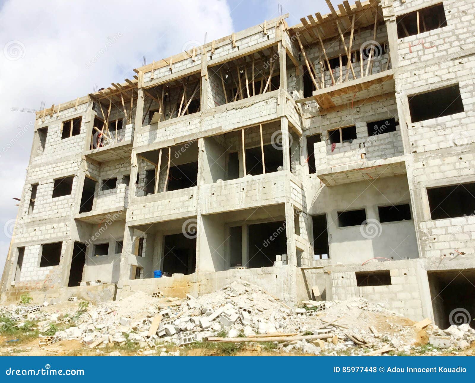 Modern Building Construction Stock Photo - Image of technical ...