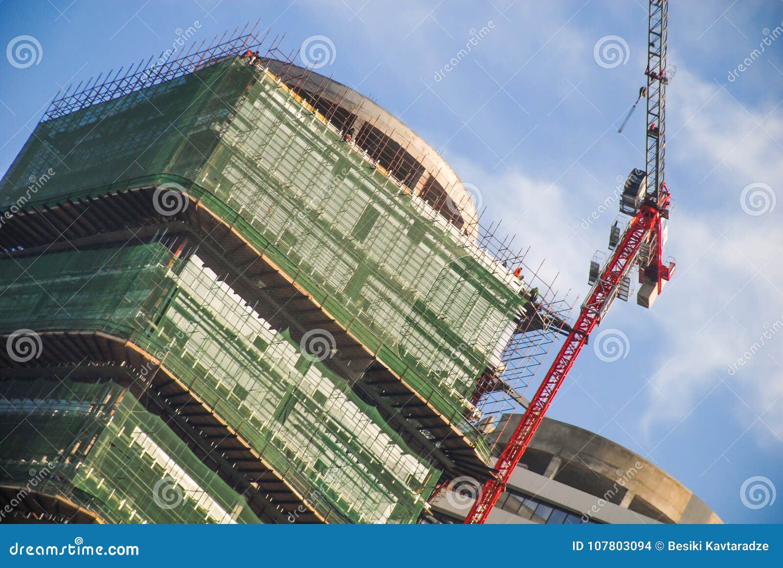 Modern Building Construction - Block of Flats Stock Photo - Image of ...