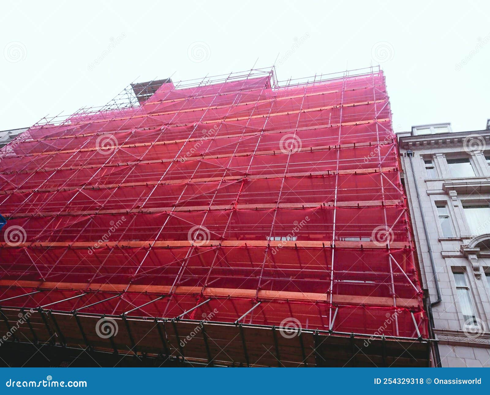 Modern Building Construction External Protection Stock Photo - Image of ...