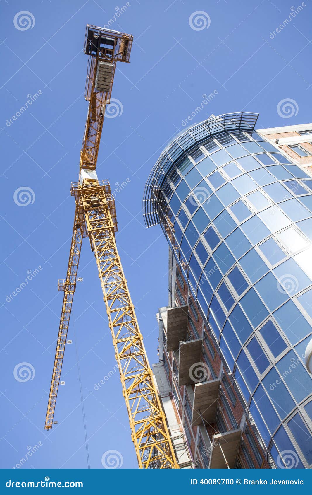 Modern Building Construction Site Stock Photo - Image of skyscraper ...