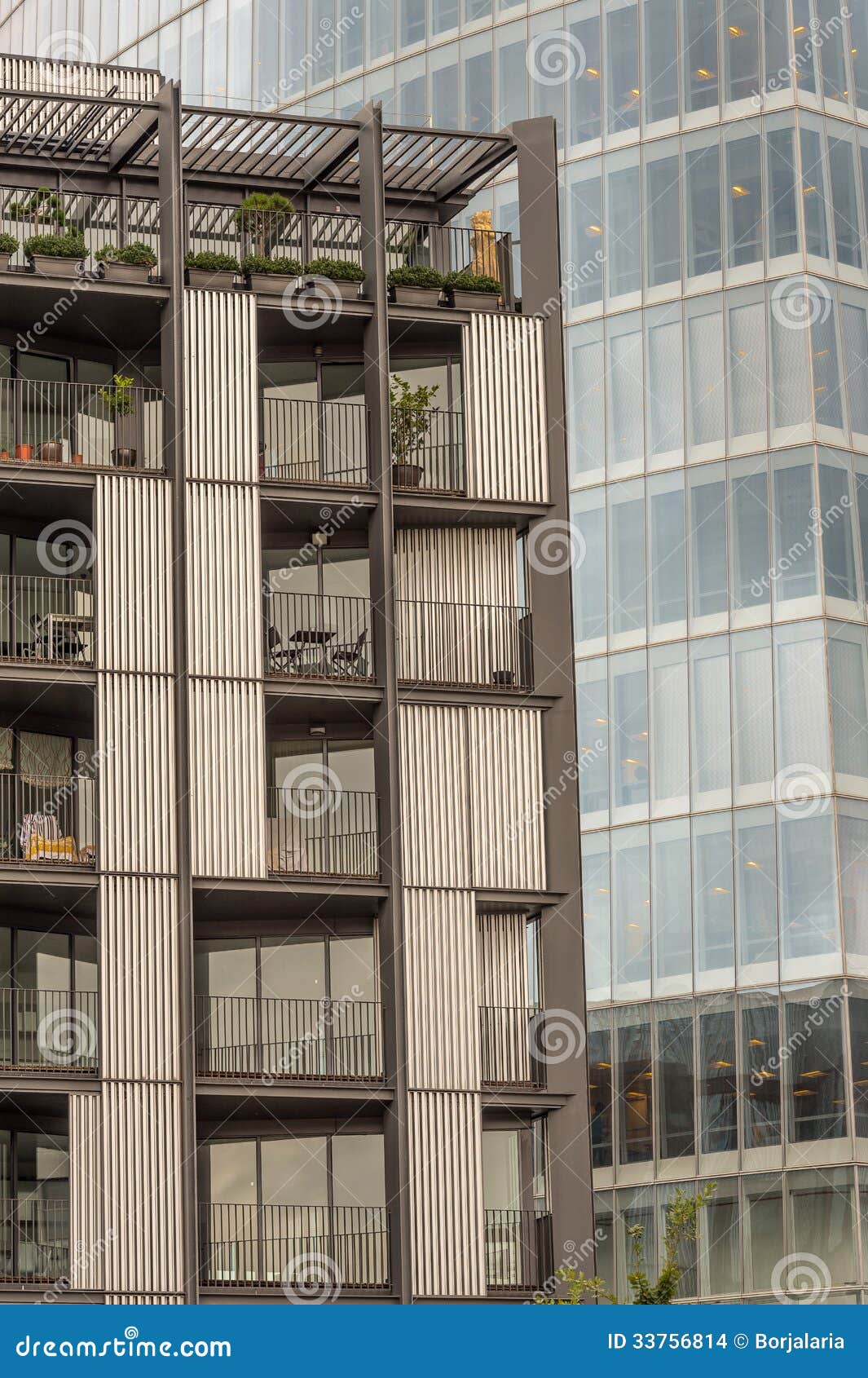 Modern building corner stock photo. Image of europe, graphical - 33756814