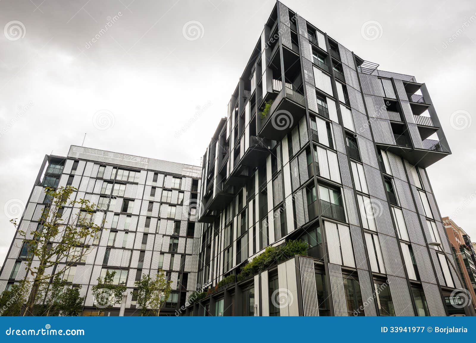 Modern building corner stock image. Image of design, orange - 33941977