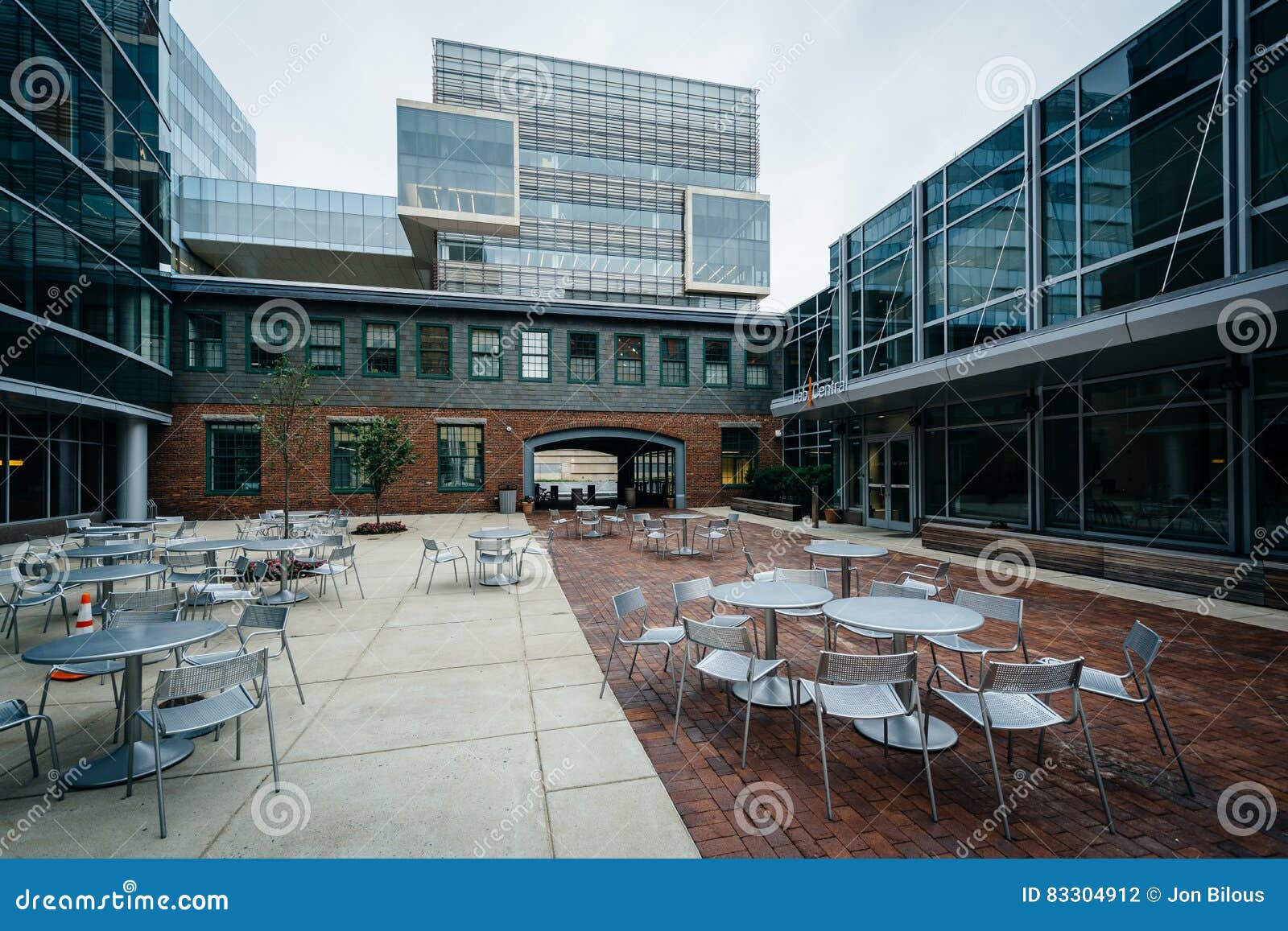 Modern Building and Courtyard at the Massachusetts Institute of ...
