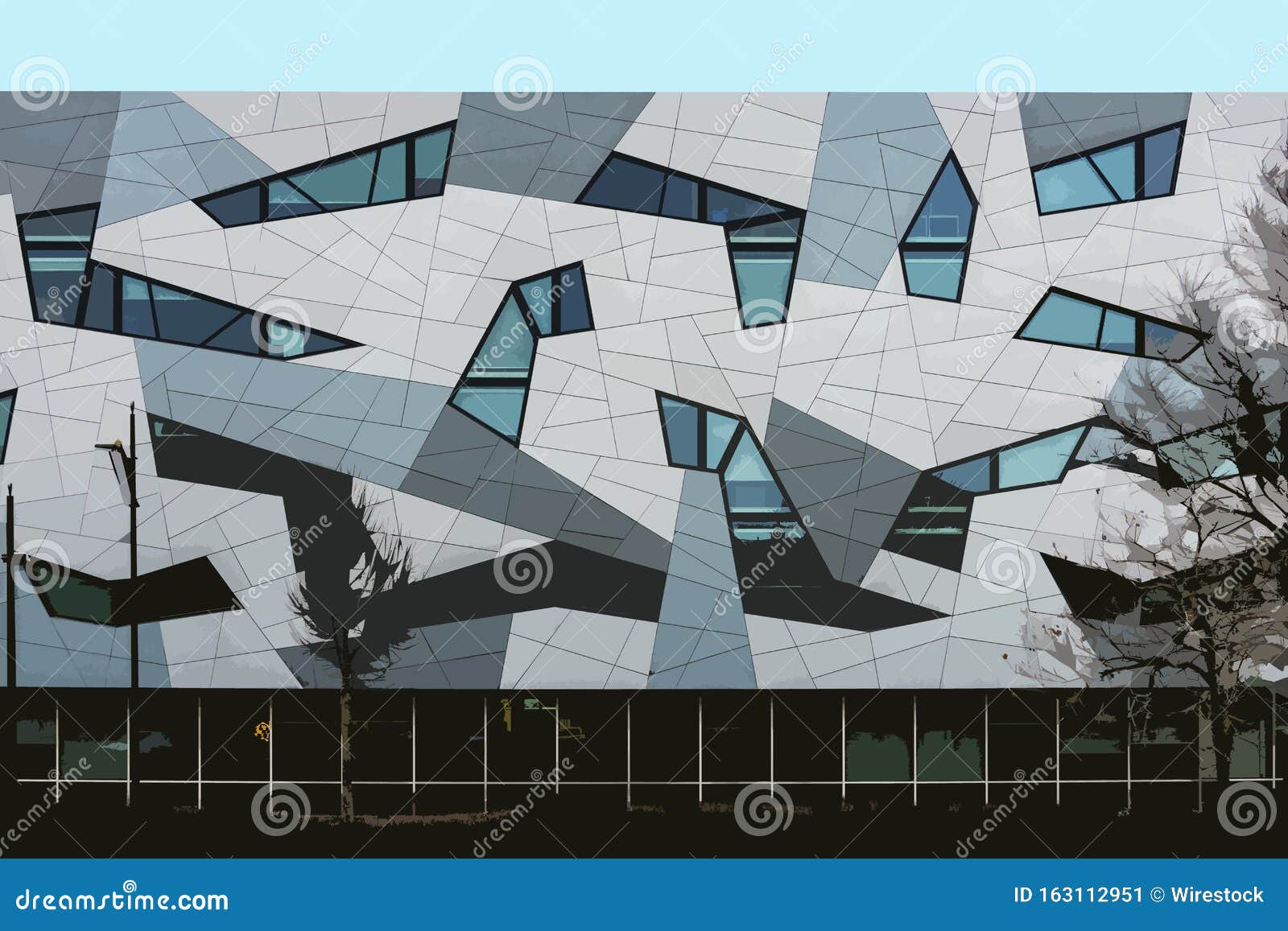 Modern Building with Creative Architectural Twists Making it Look Like ...