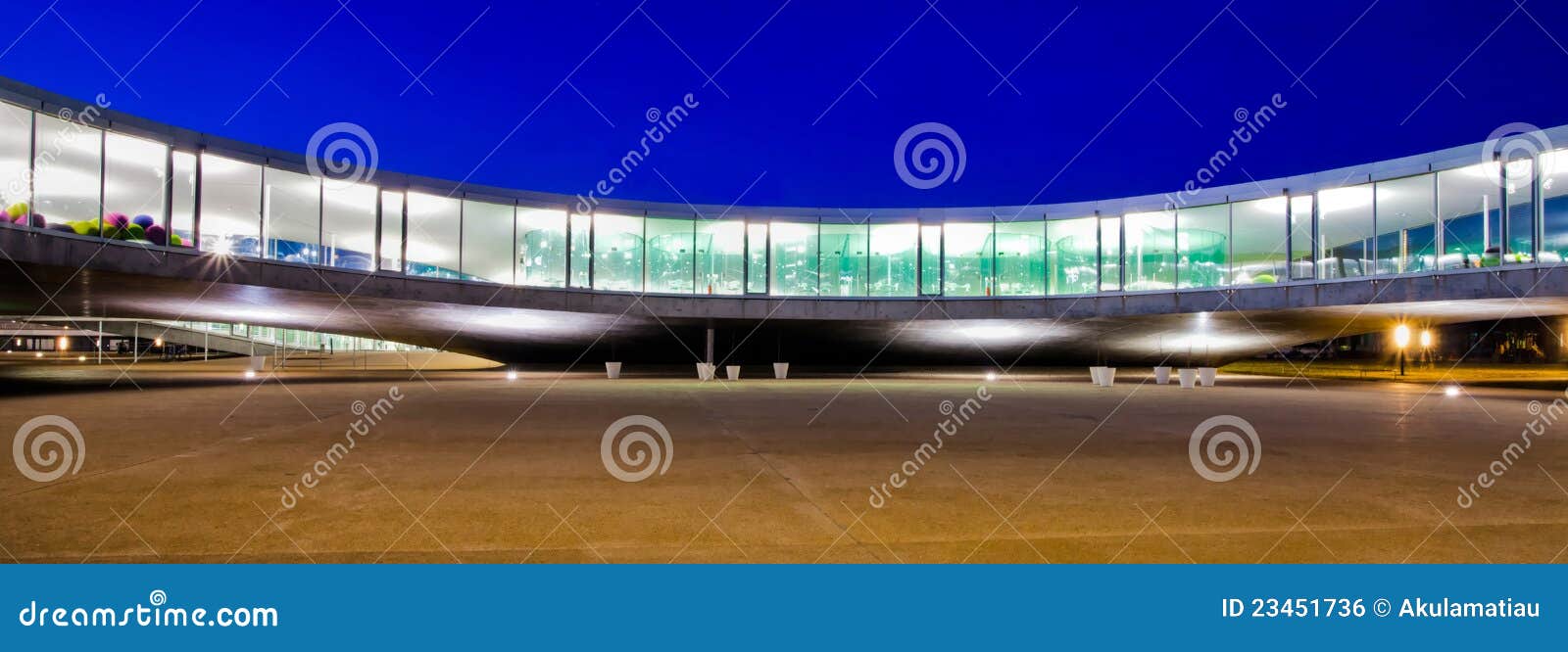 Modern Building Curved Architecture Stock Photo - Image of futuristic ...