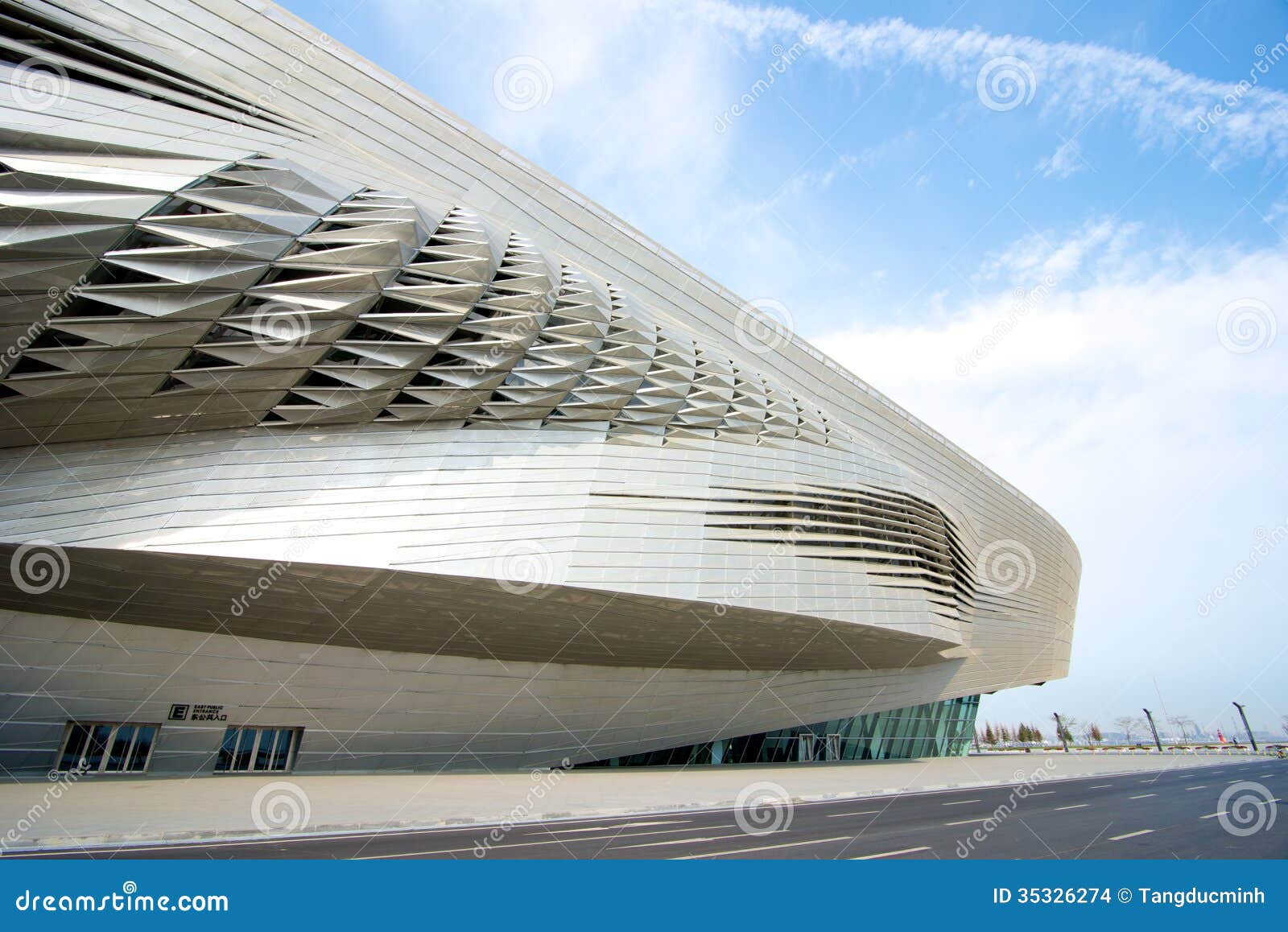 Modern Building in Dalian China Editorial Stock Image - Image of ...