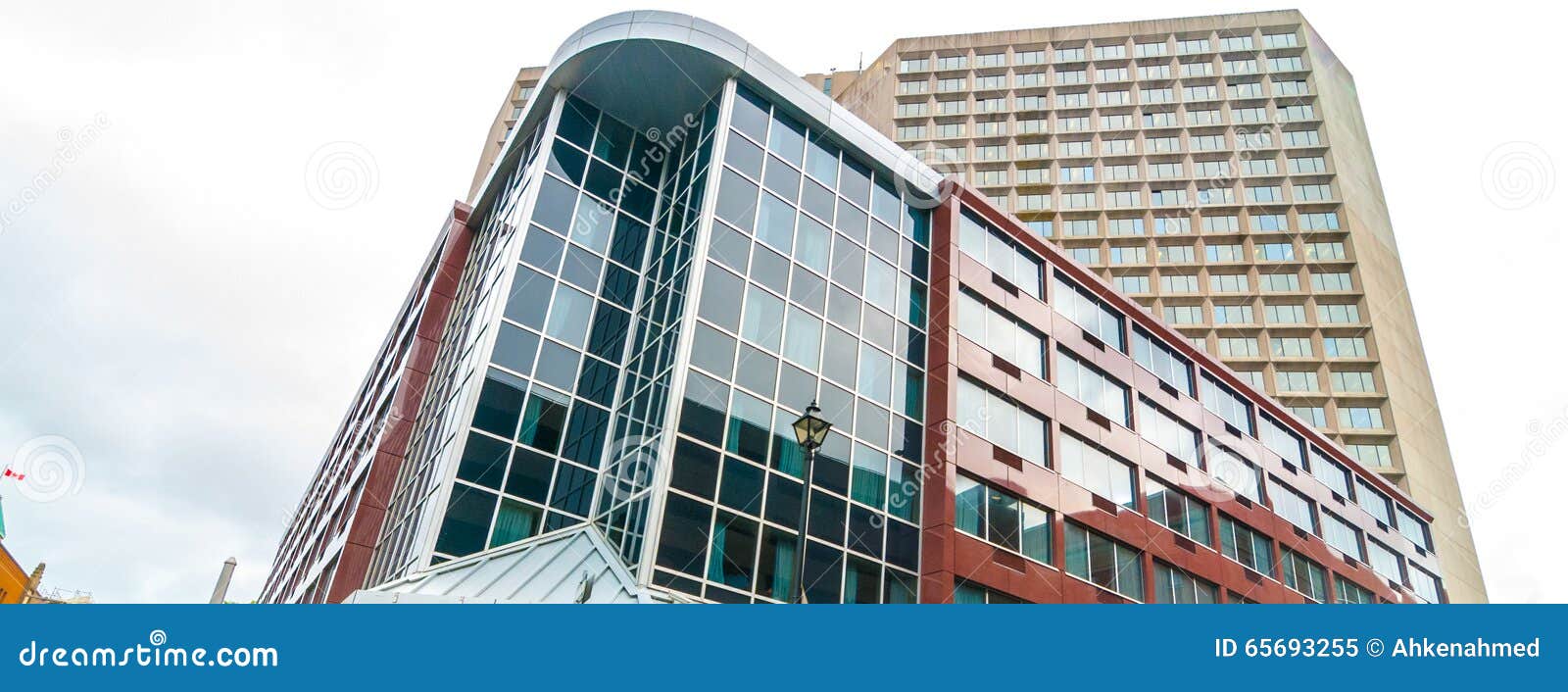 Modern Building Designs. High Angle Views of Contrasts, Colour, Panels ...