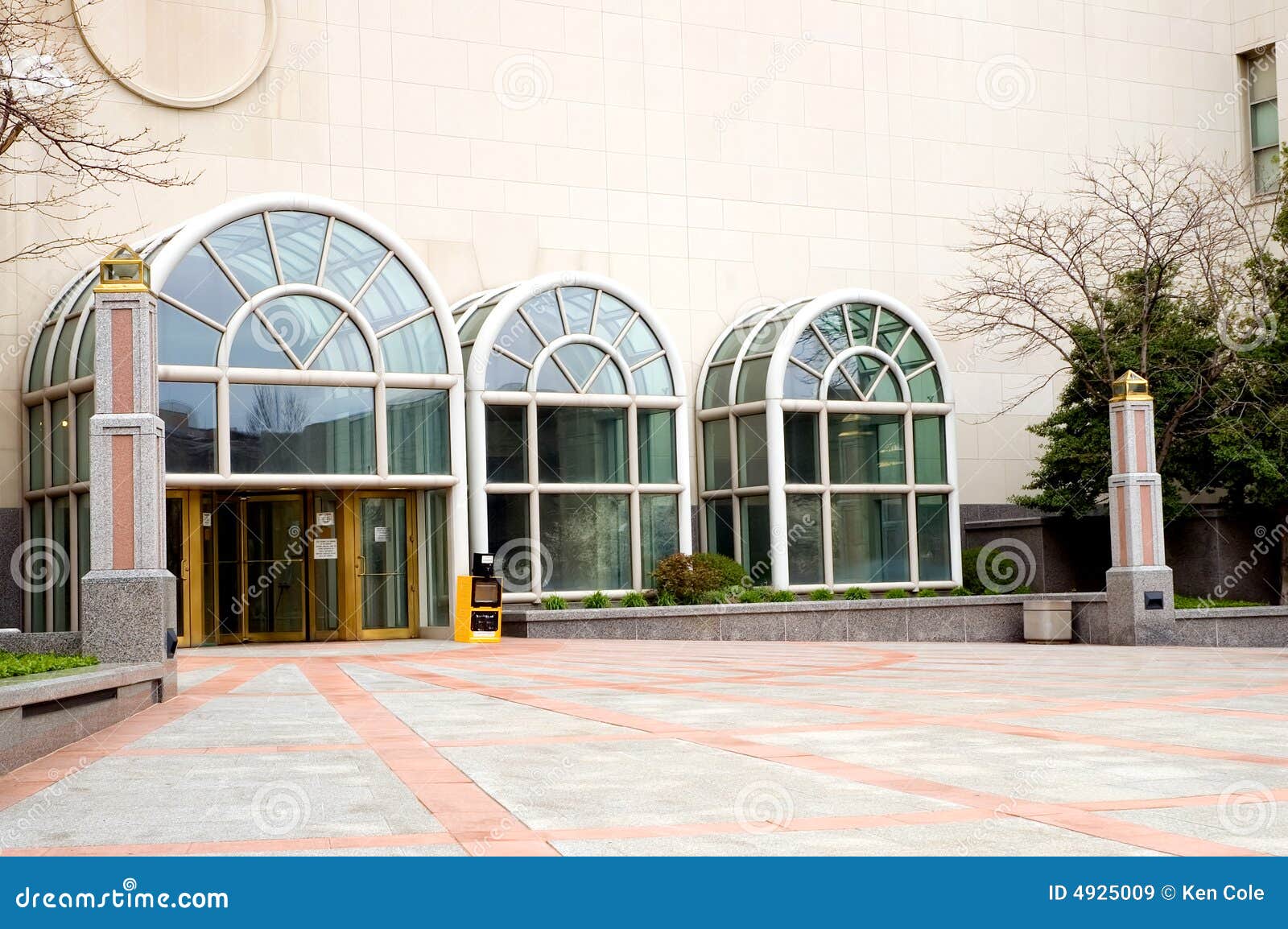 Modern building entrance stock image. Image of architecture - 4925009