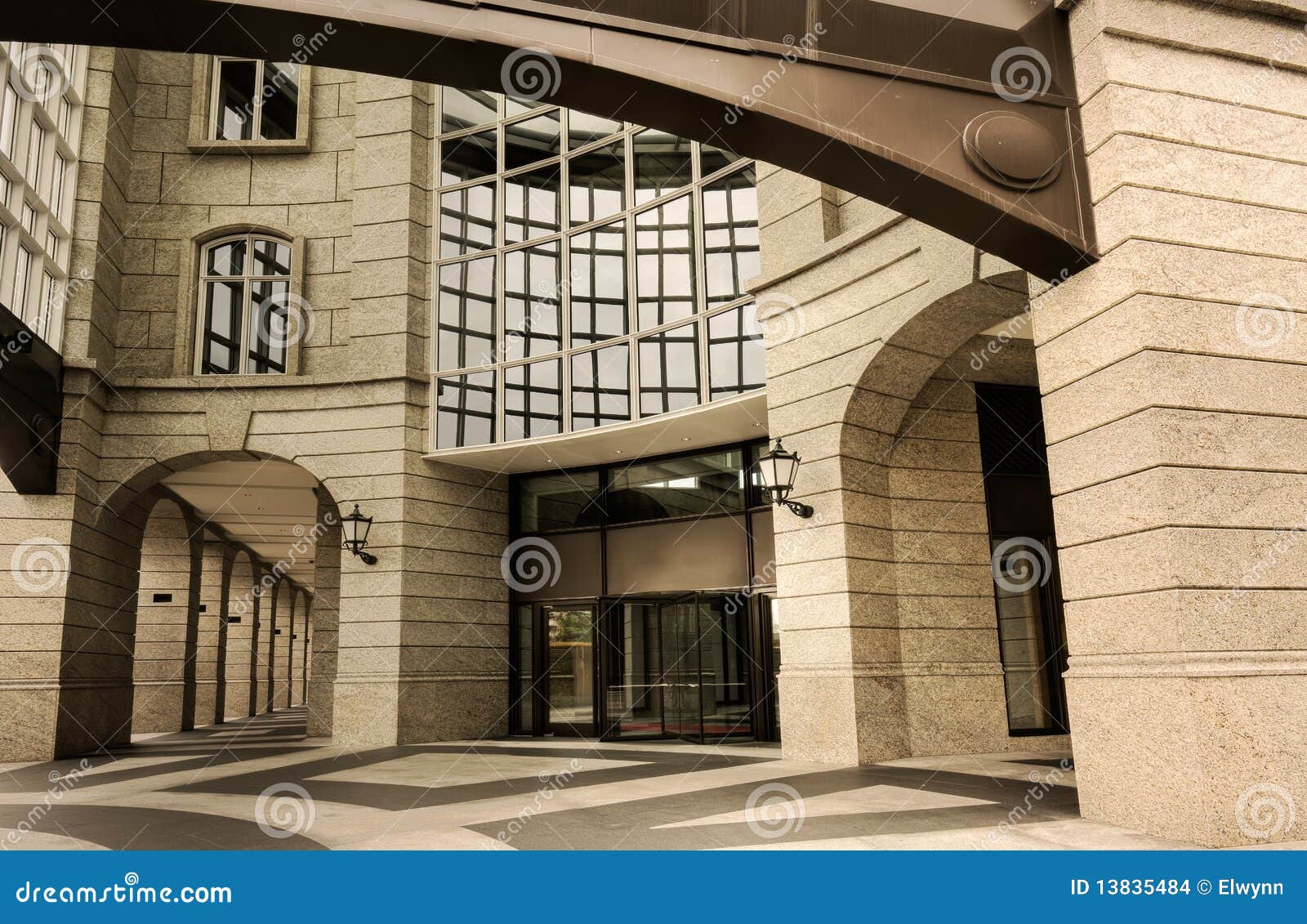 Modern building exterior stock photo. Image of city, impressive - 13835484