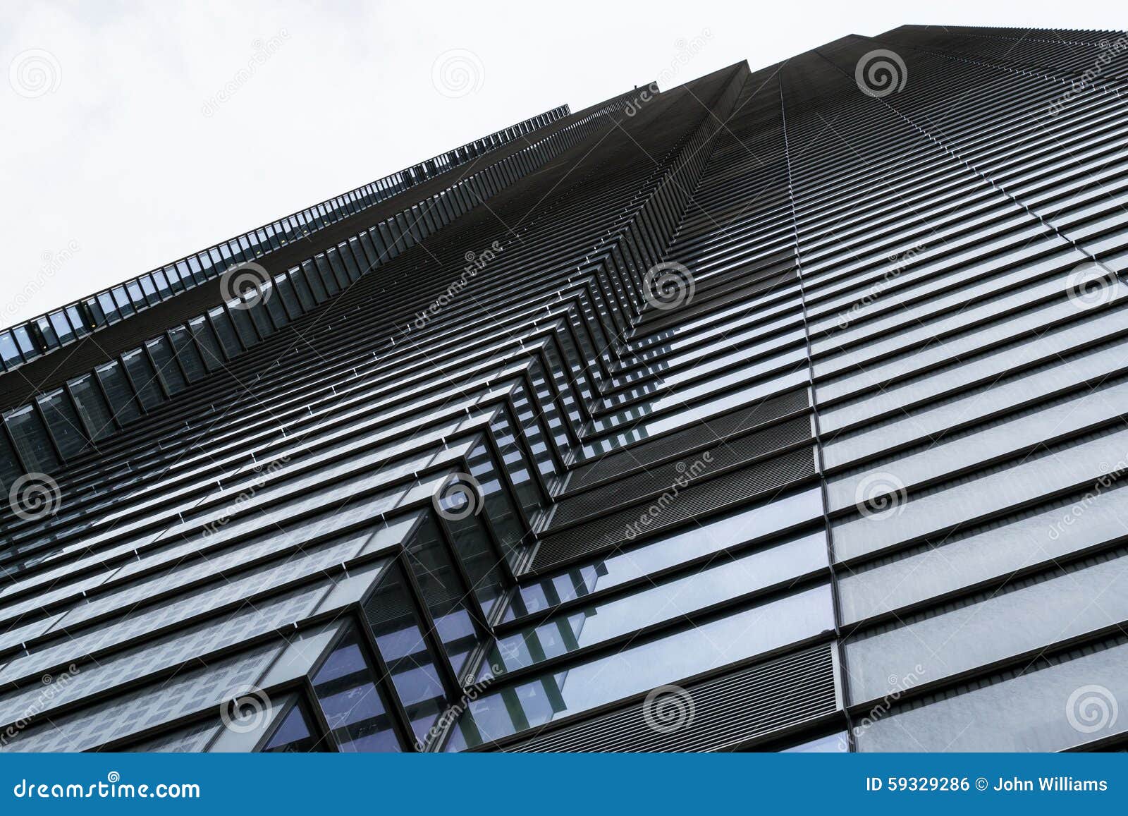 Modern Building Exterior Abstract Repeating Pattern Stock Photo - Image ...