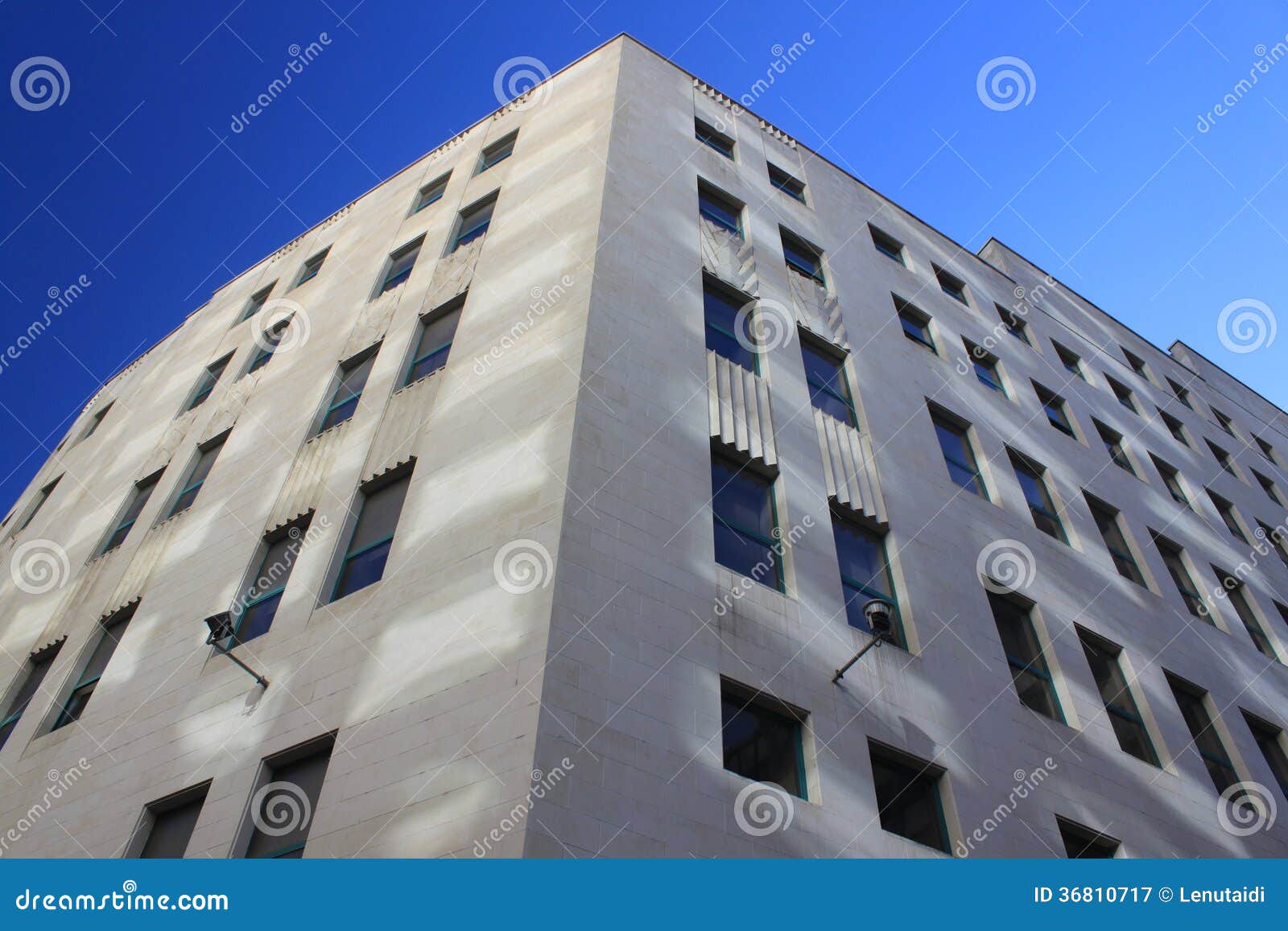 Modern building stock image. Image of facade, blue, design - 36810717