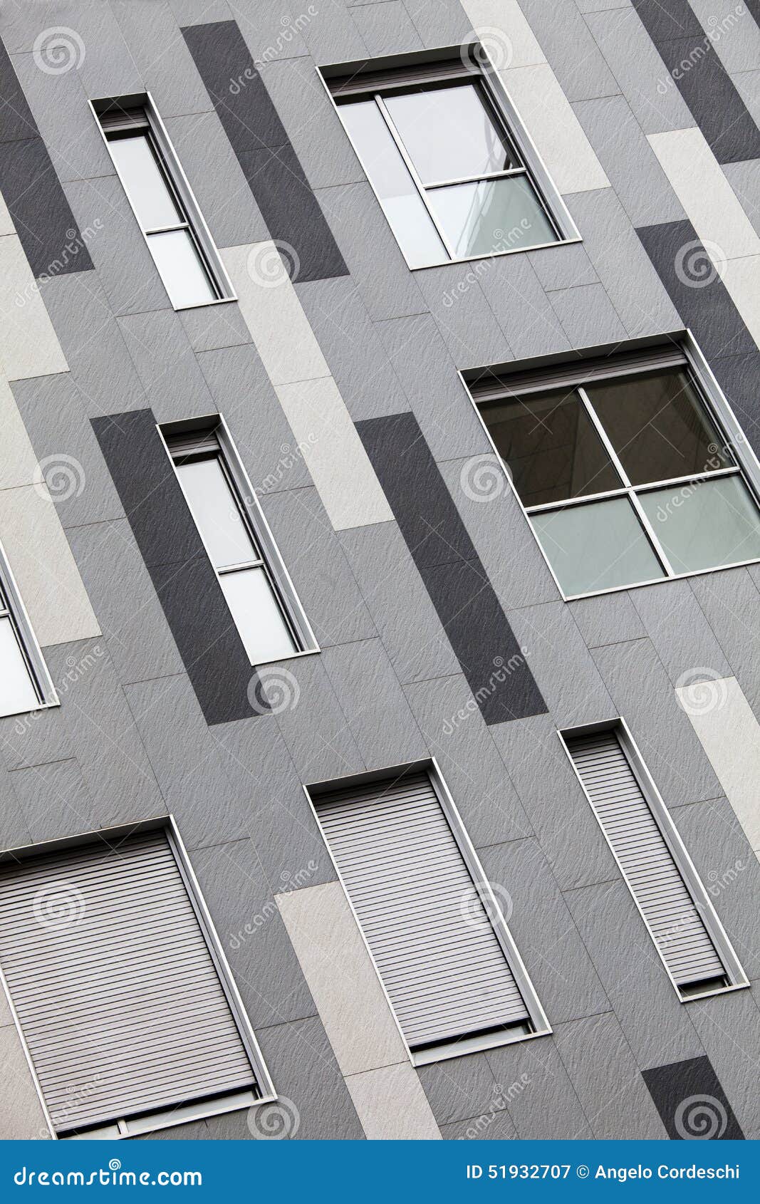 Modern Building. External Facade of a Modern Building. Barcelona (Spain ...