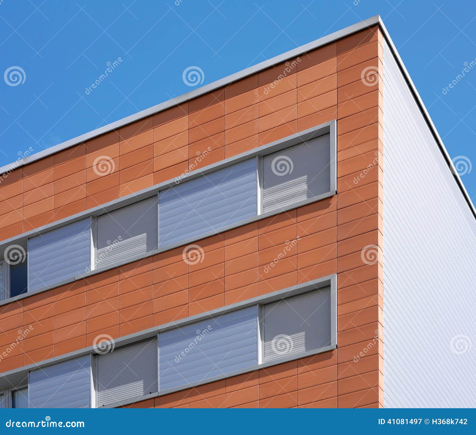 Modern Building Facade with Ceramic Coating Stock Image - Image of ...
