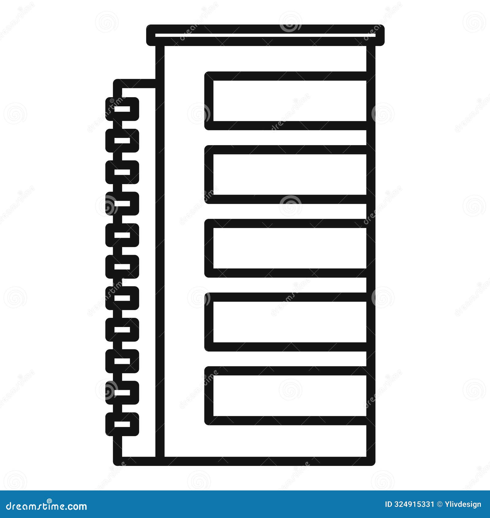 Modern Building Facade with Fire Escape Ladder Stock Illustration ...