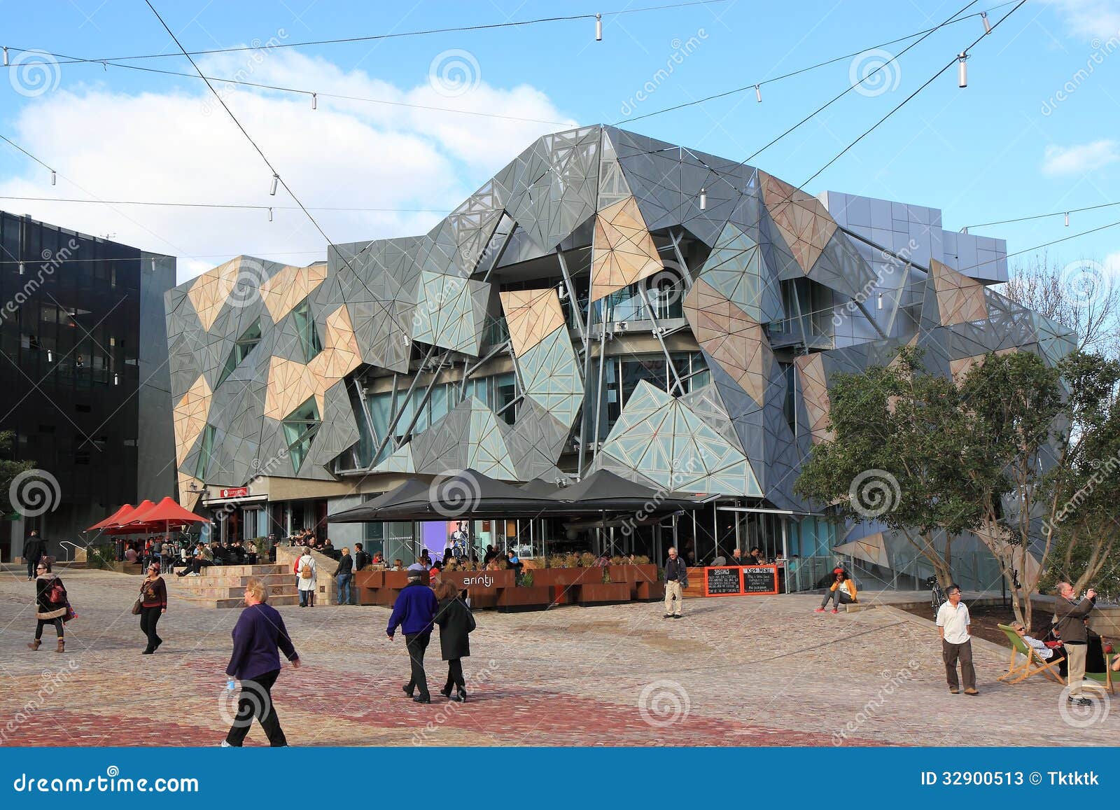 Federation Square Contemporary Architecture Melbourne Editorial Stock ...