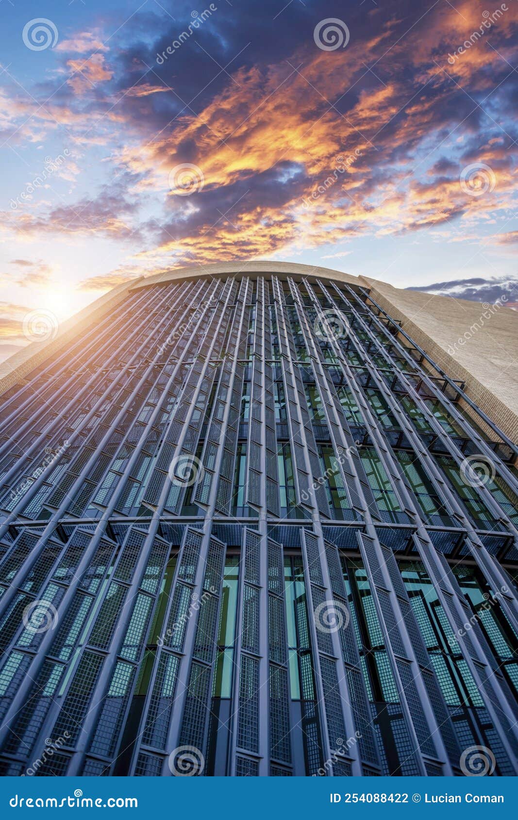 Modern building stock photo. Image of business, commercial - 254088422