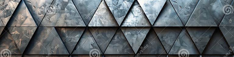A Modern Building with a Geometric Facade of Triangles Stock Image ...
