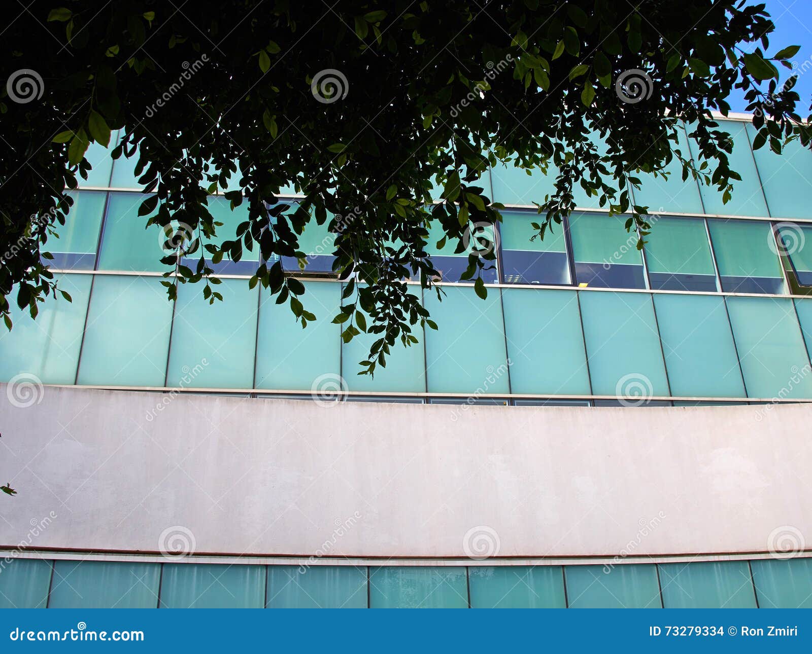 Modern Building with Glass Clad Facade Stock Photo - Image of ...