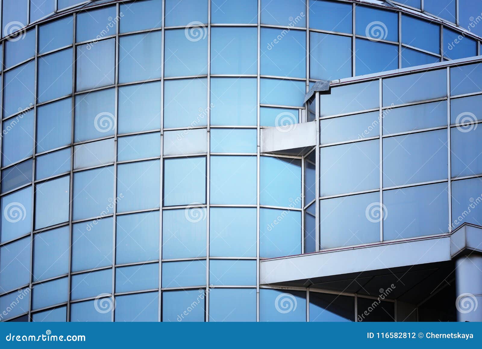 Modern Building with Glass Facade Stock Photo - Image of material ...