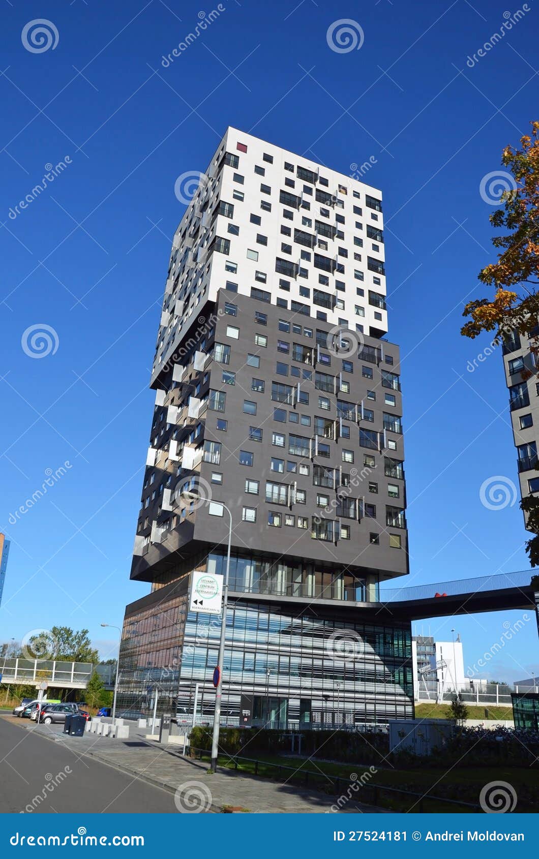 Modern Building in Groningen Stock Image - Image of outdoor, groningen ...