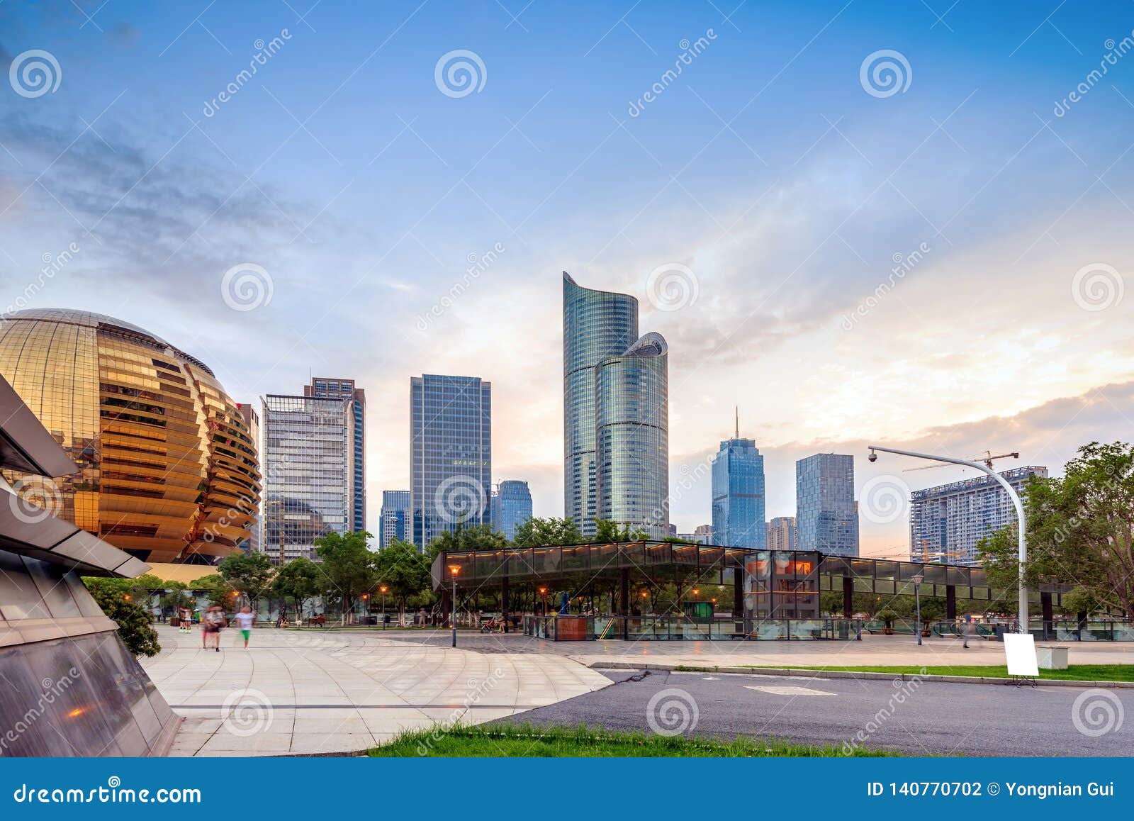 Modern Building in Hangzhou Editorial Photography - Image of modern ...
