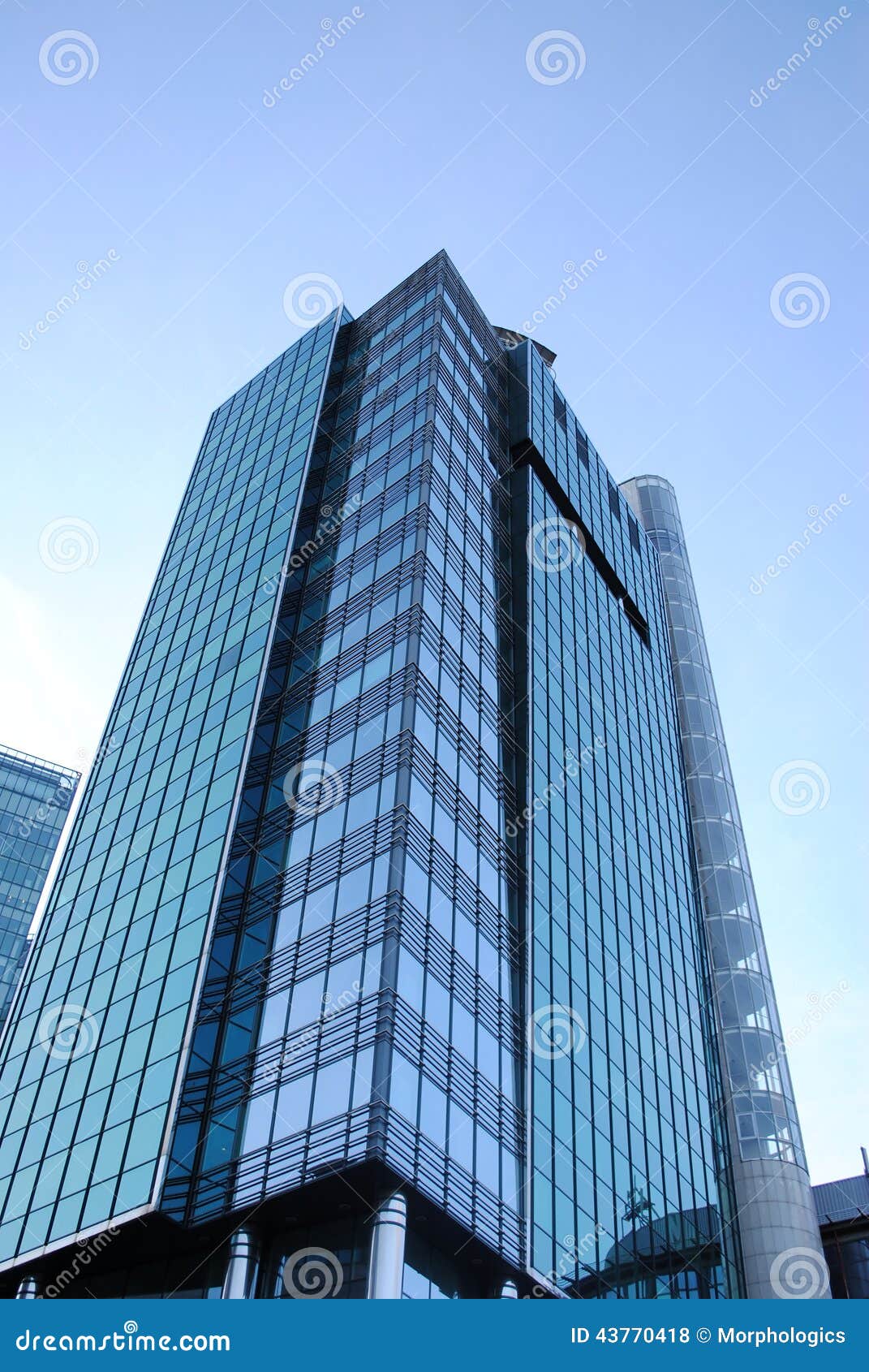 Modern building stock photo. Image of metal, living, clouds - 43770418
