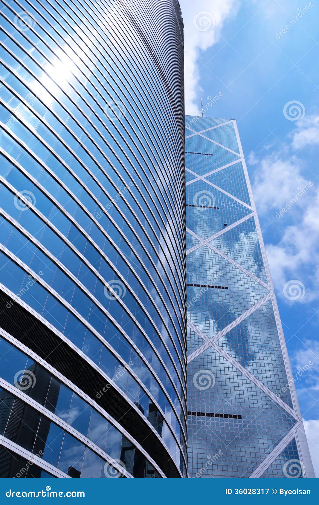 Modern Building in Hong Kong Stock Image - Image of bank, kong: 36028317