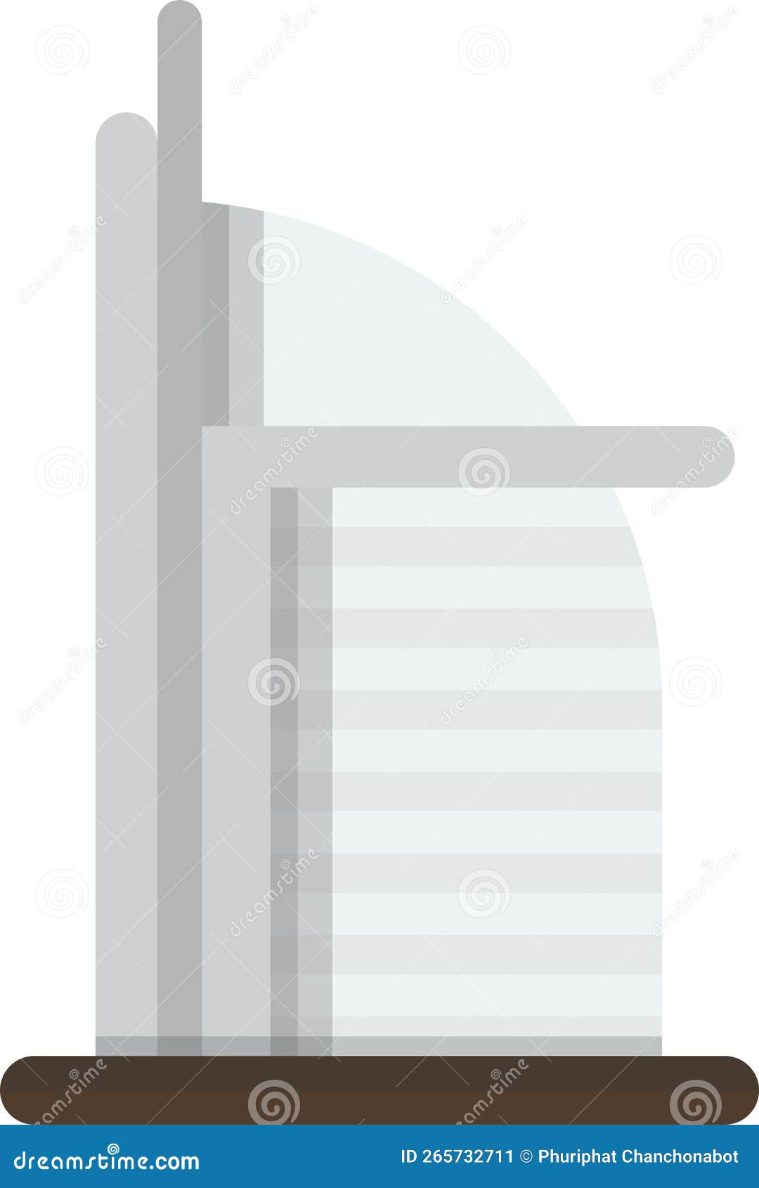 Modern Building Illustration in Minimal Style Stock Vector ...