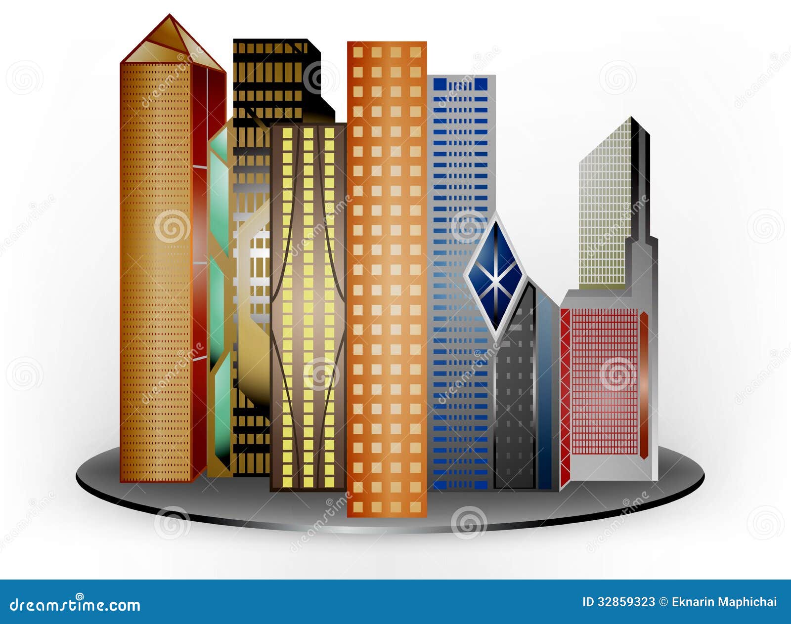 Modern building stock illustration. Illustration of white - 32859323