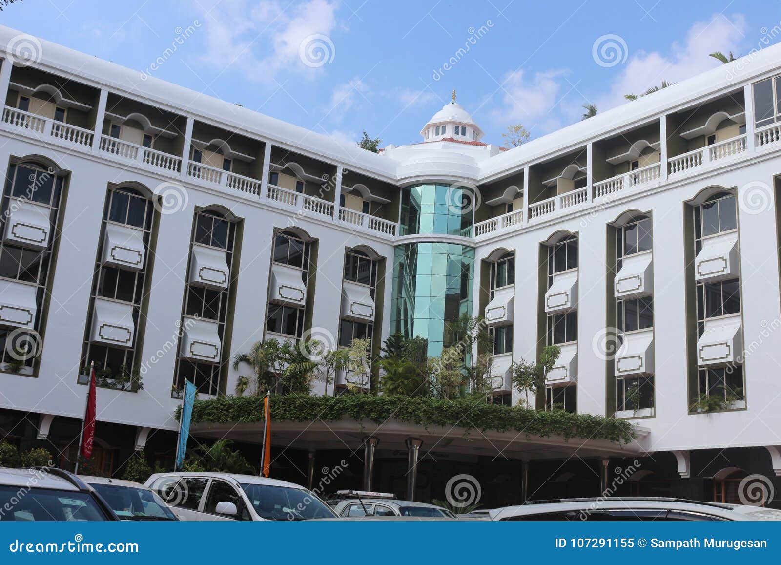 Modern building in india stock image. Image of modern - 107291155