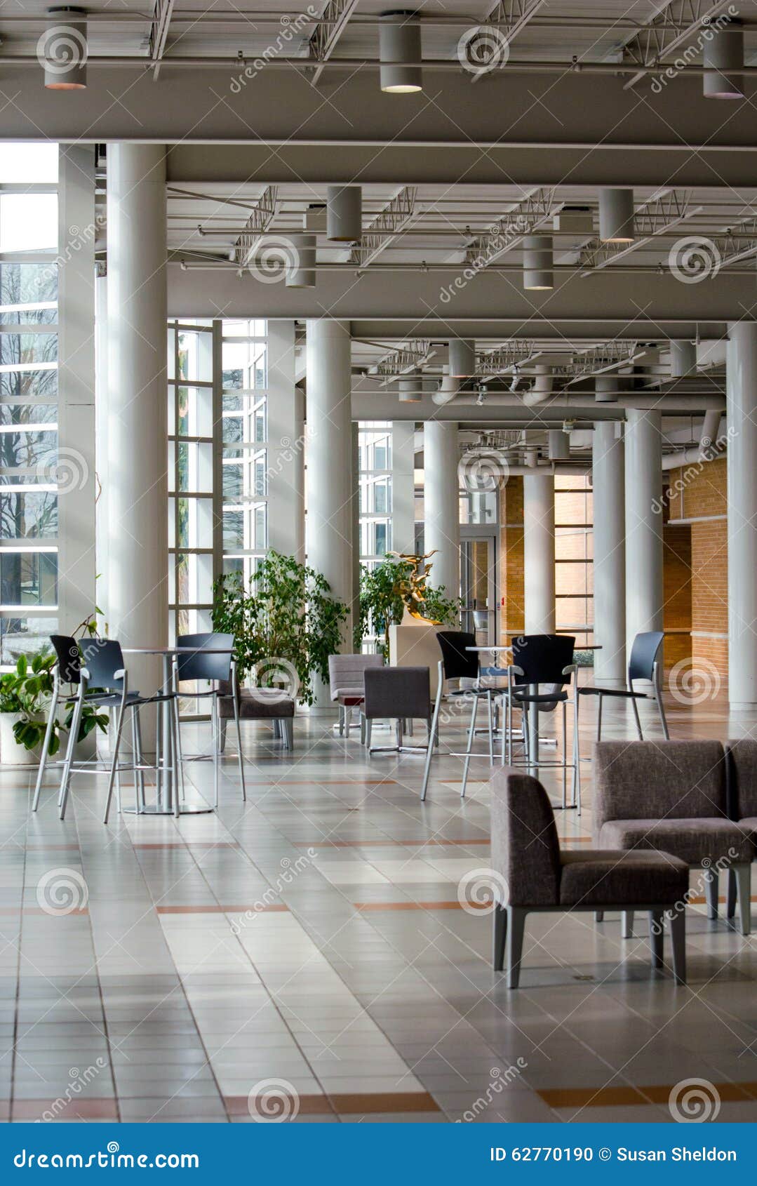 Modern Building Interior on College Campus Stock Photo - Image of ...