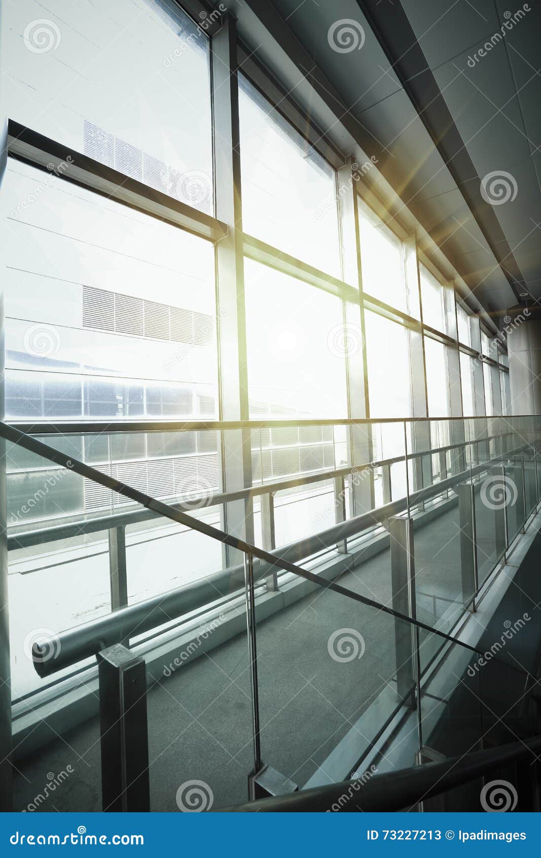 Modern Building Interior Glass Windows Stock Image - Image of window ...