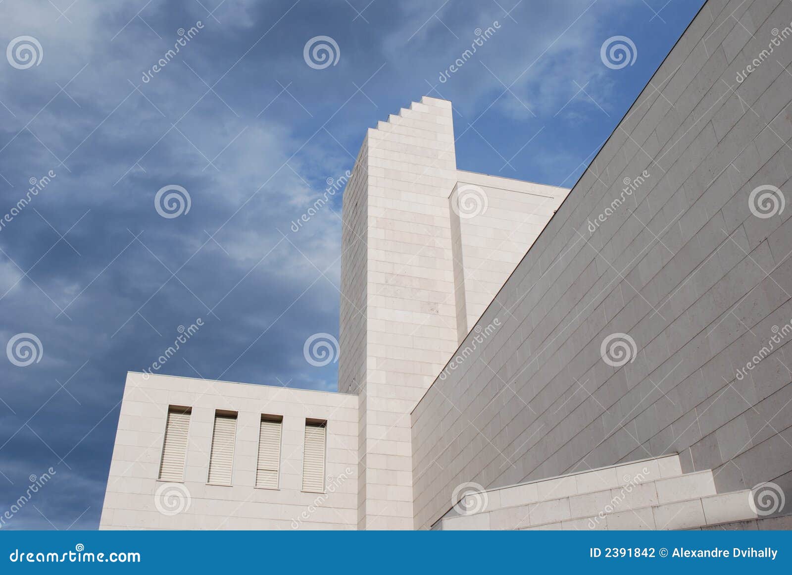 Modern Building-Italy stock photo. Image of stone, clouds - 2391842