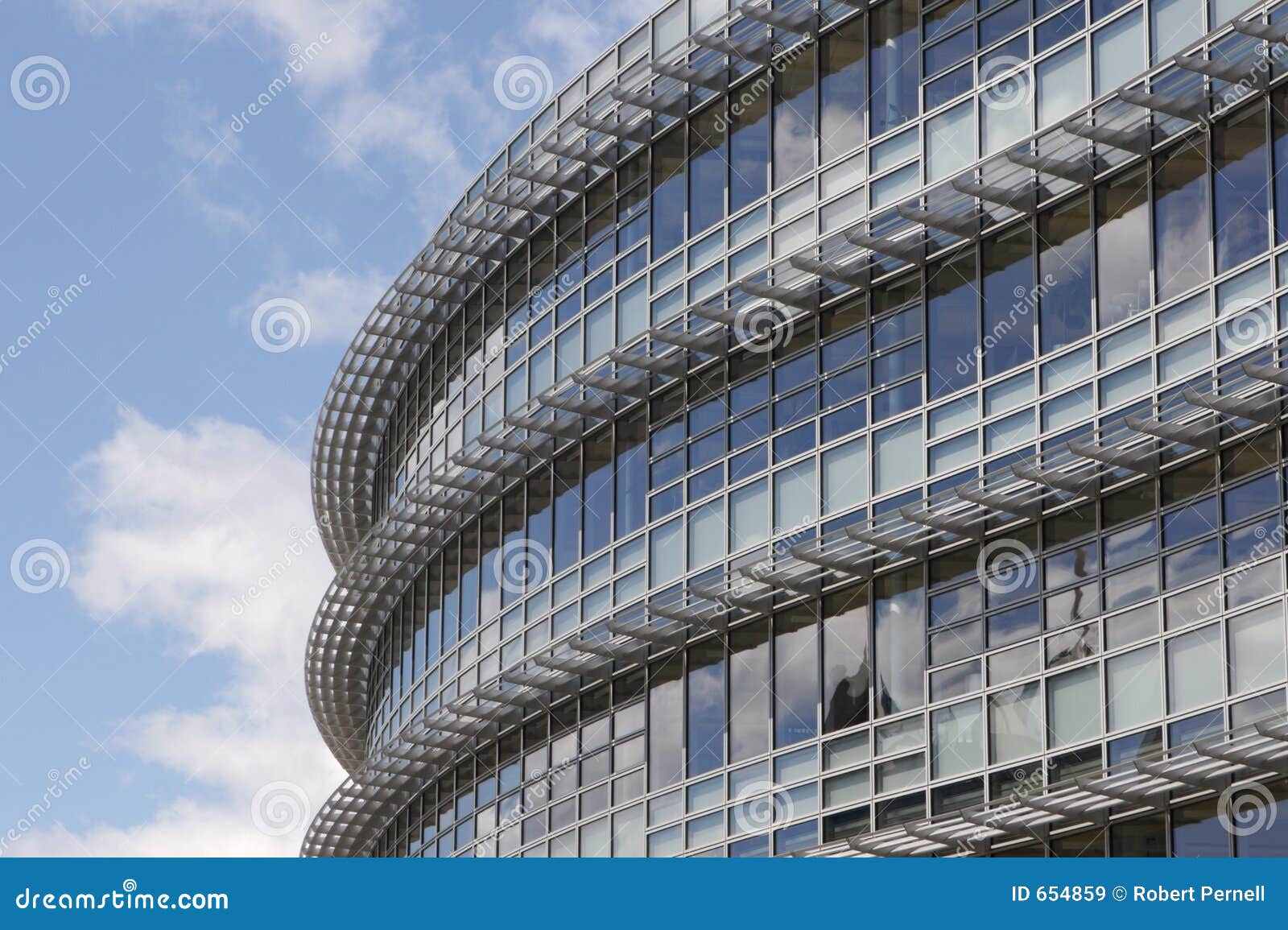 Modern Building & Jet stock image. Image of corporate - 654859