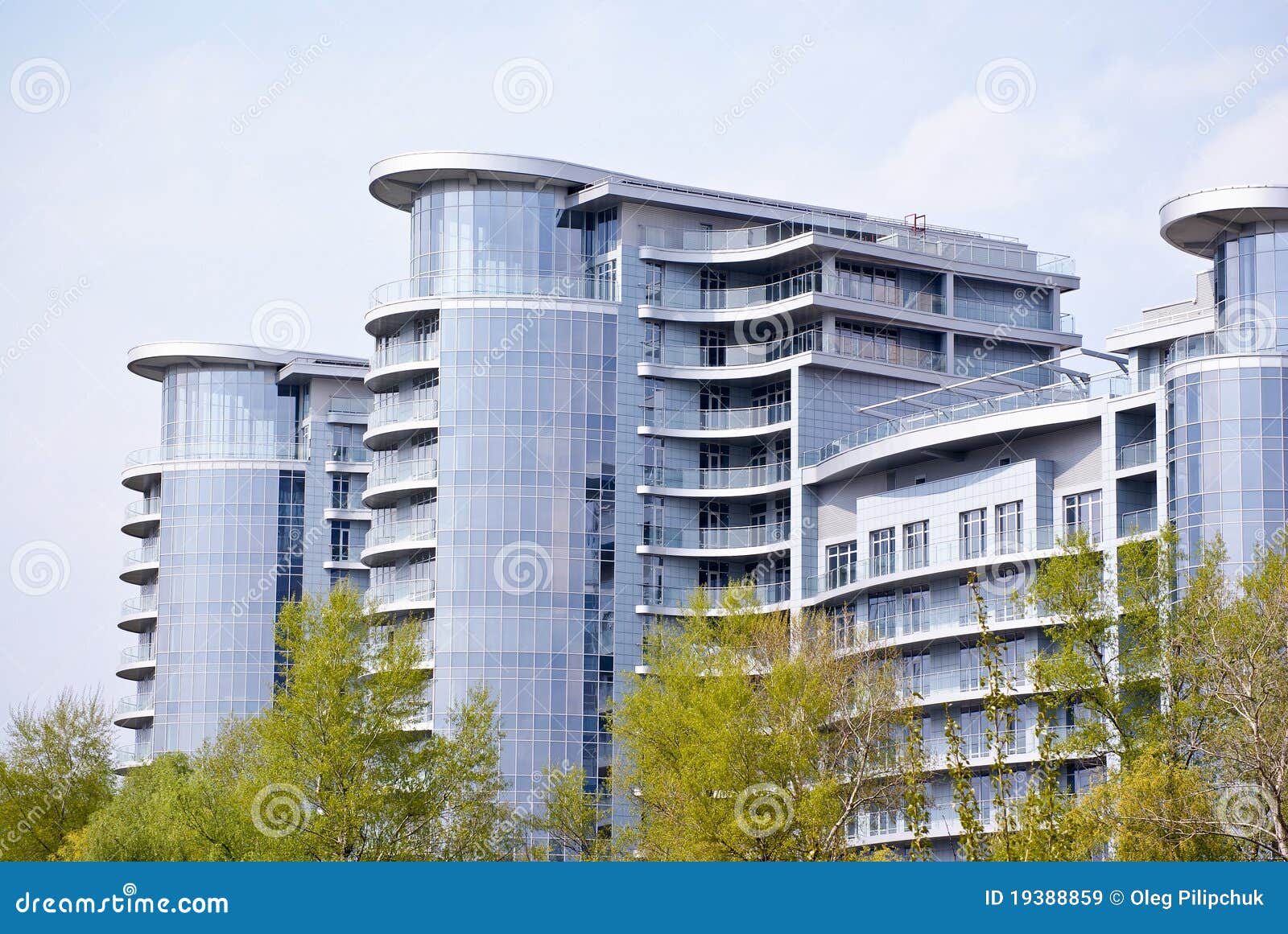 Modern Building in Kiev.Ukraine Stock Image - Image of district, design ...