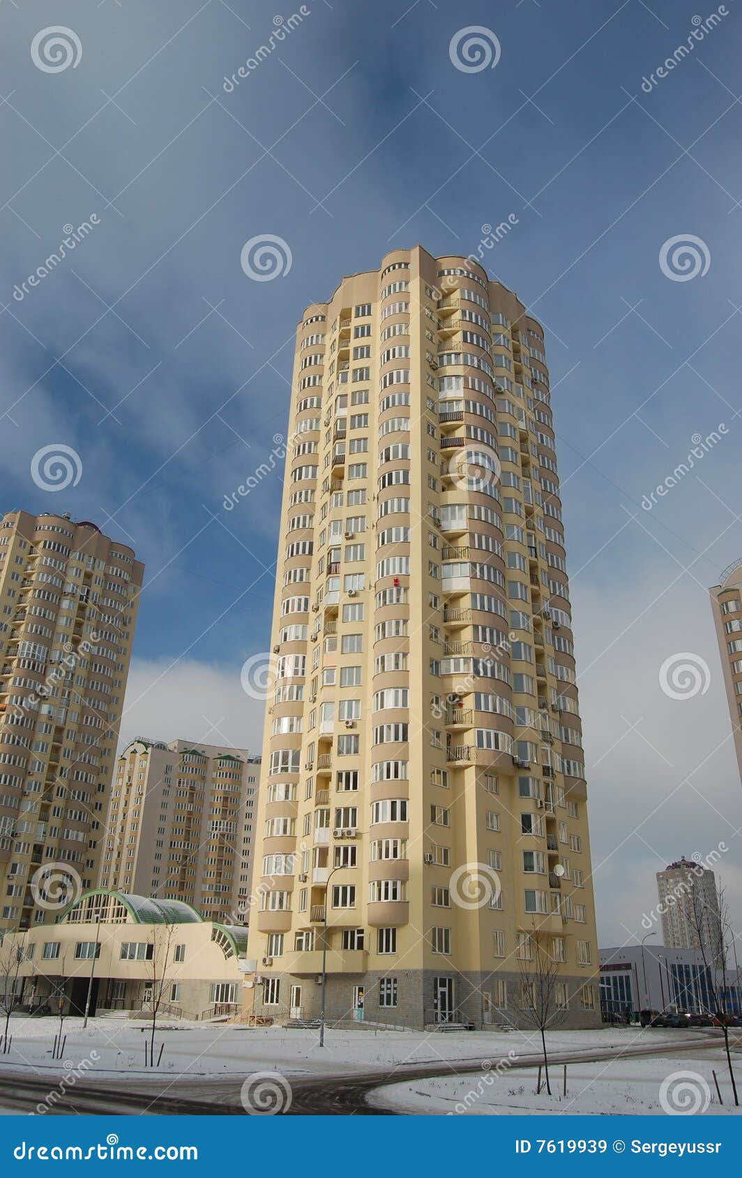Modern Building in Kiev,Ukraine Stock Image - Image of cold, ukraine ...