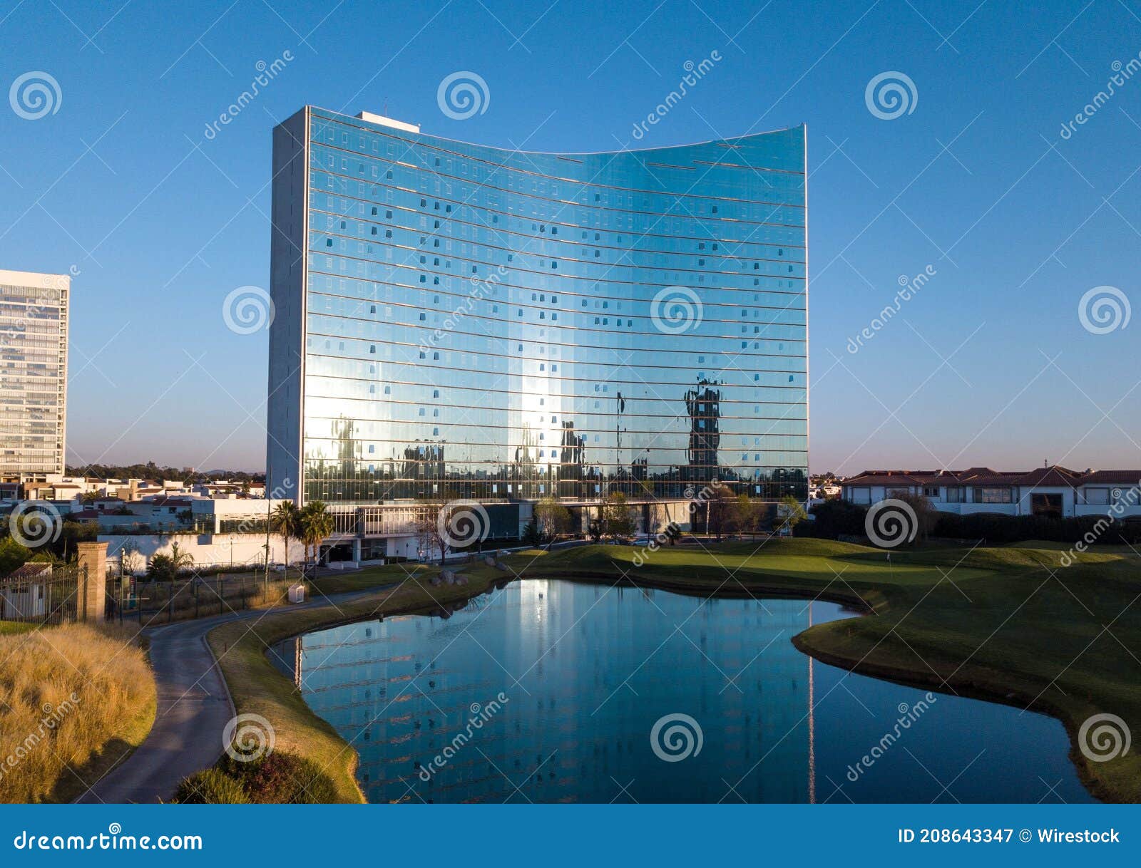 View of a Modern Building with Large Windows in Puebla Editorial ...