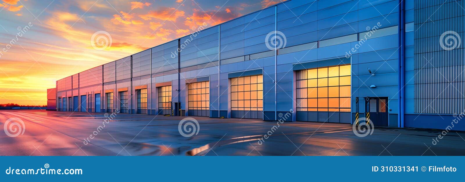 Modern Building of a Logistics Center for Freight and Transport Stock ...