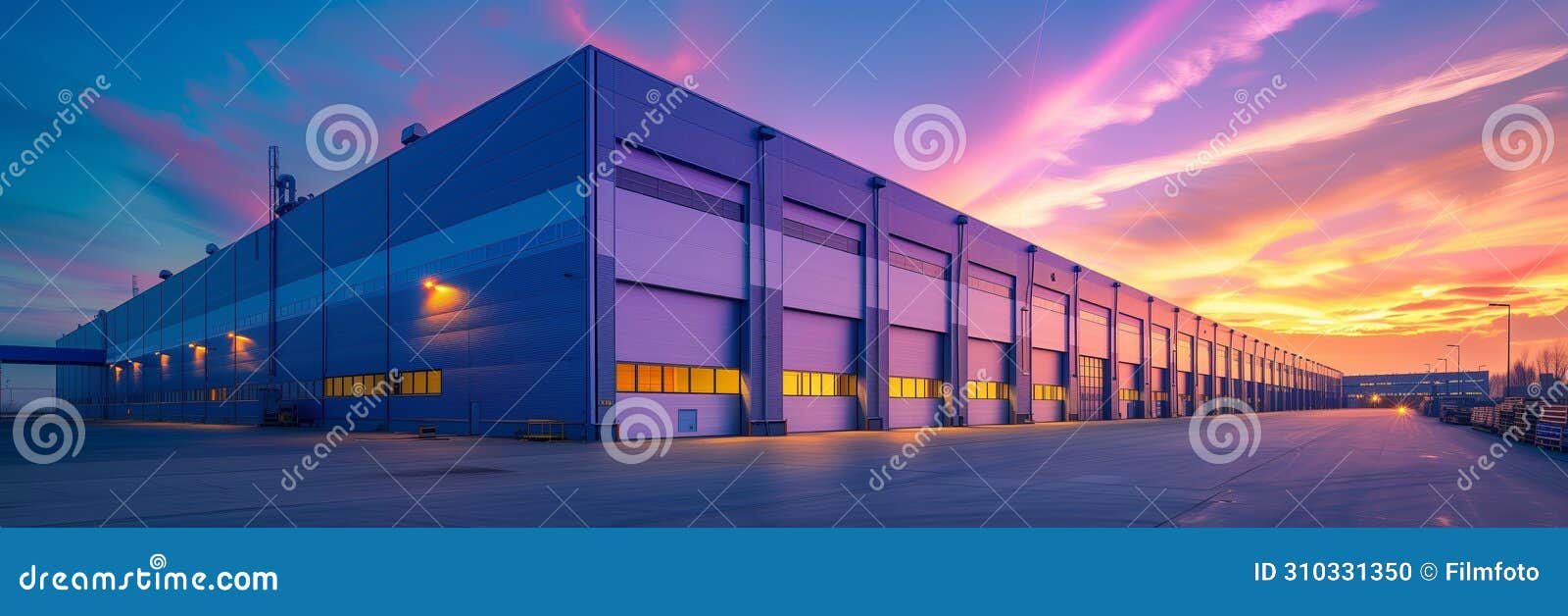 Modern Building of a Logistics Center for Freight and Transport Stock ...