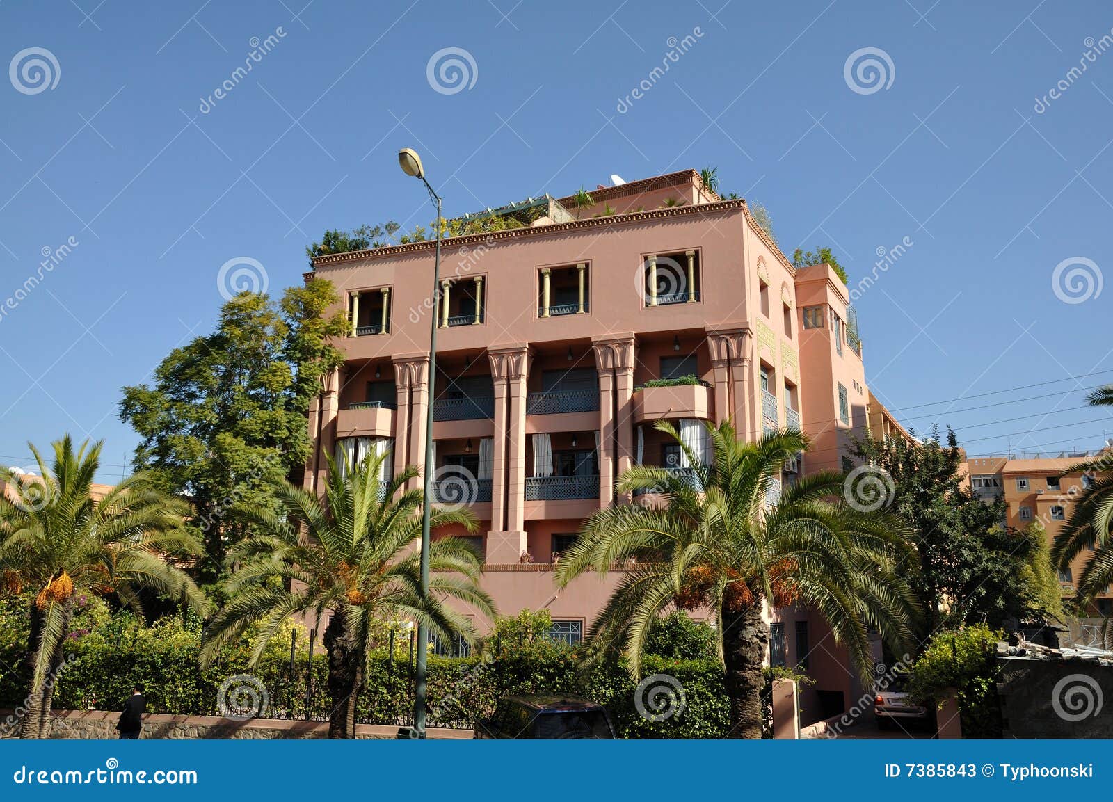 Modern Building in Marrakech Stock Image - Image of riad, architecture ...
