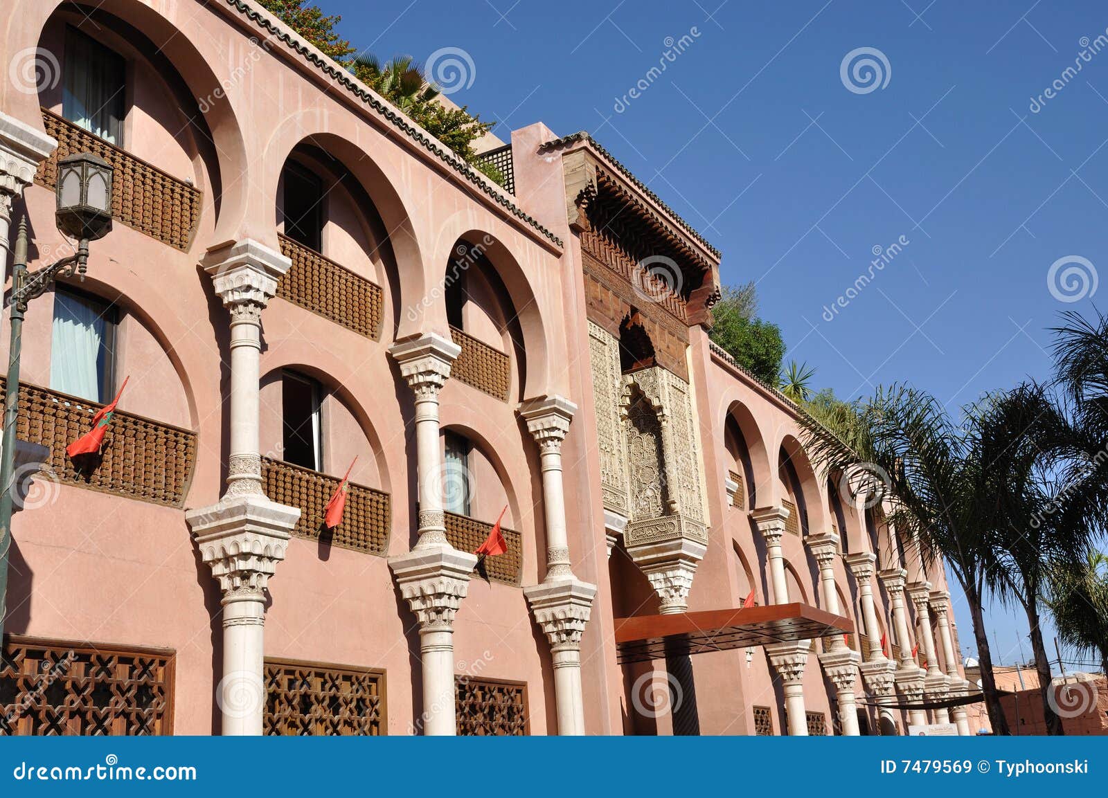 Modern Building in Marrakech Stock Image - Image of realty, oriental ...