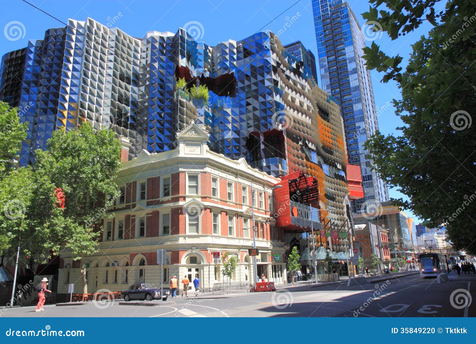 Modern building Melbourne editorial image. Image of design - 35849220