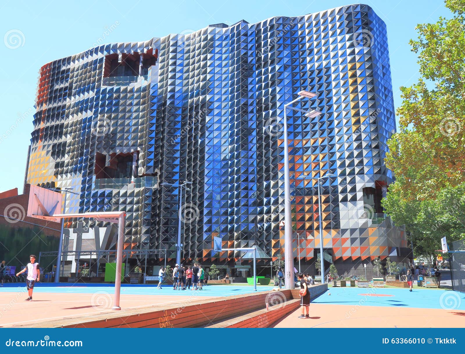 Modern building Melbourne editorial image. Image of background - 63366010