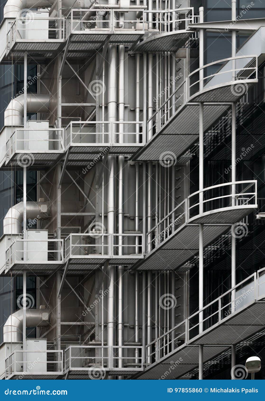 Modern Building Metal Architecture Stock Photo - Image of houses, real ...