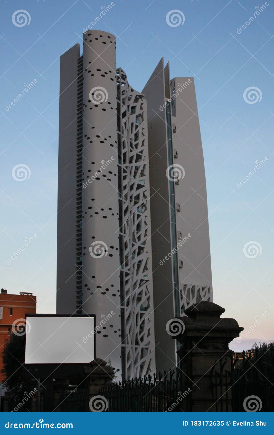 Modern building in Monaco stock image. Image of building - 183172635