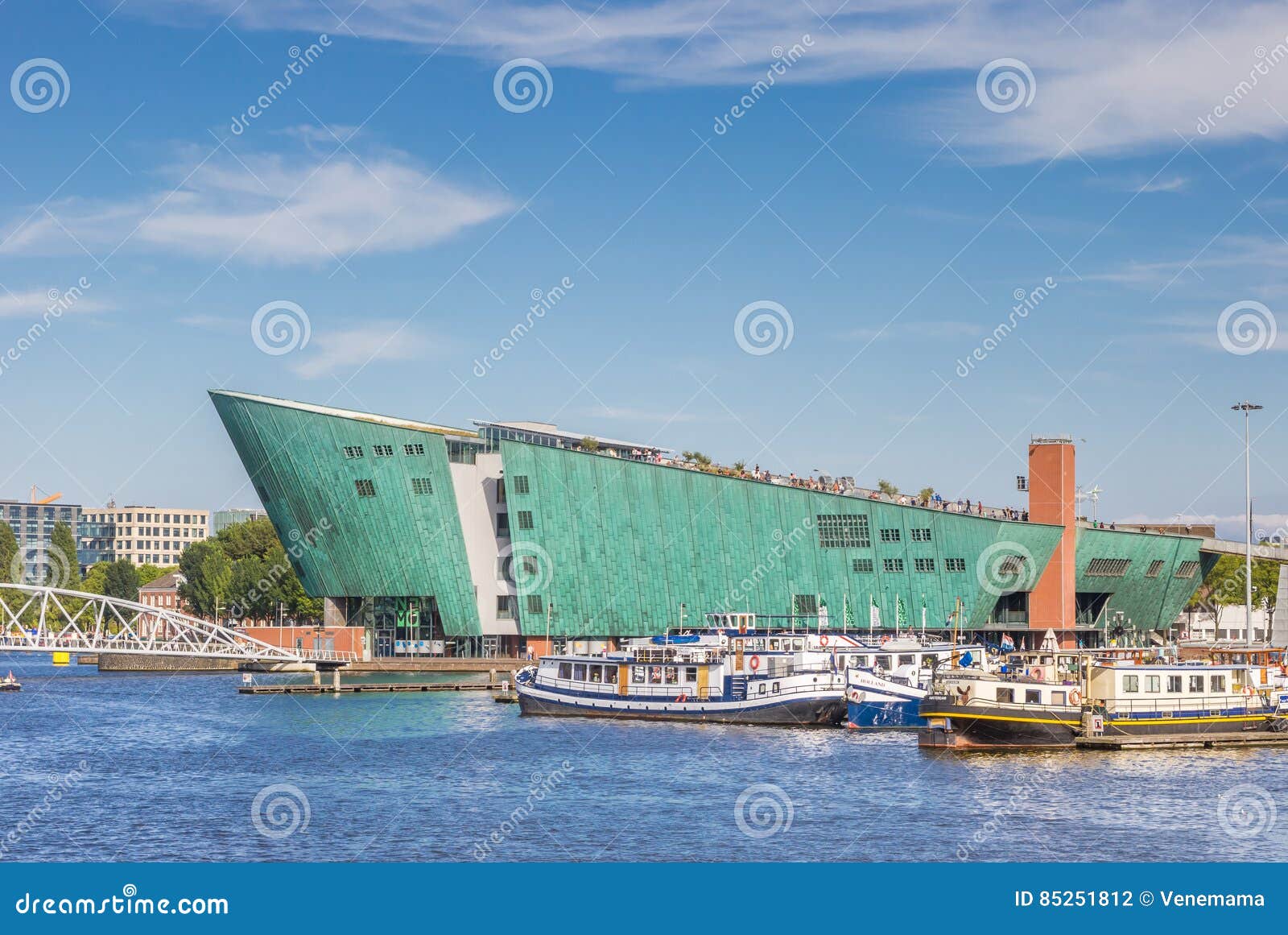 Modern Building of the Nemo Science Center in Amsterdam Editorial ...
