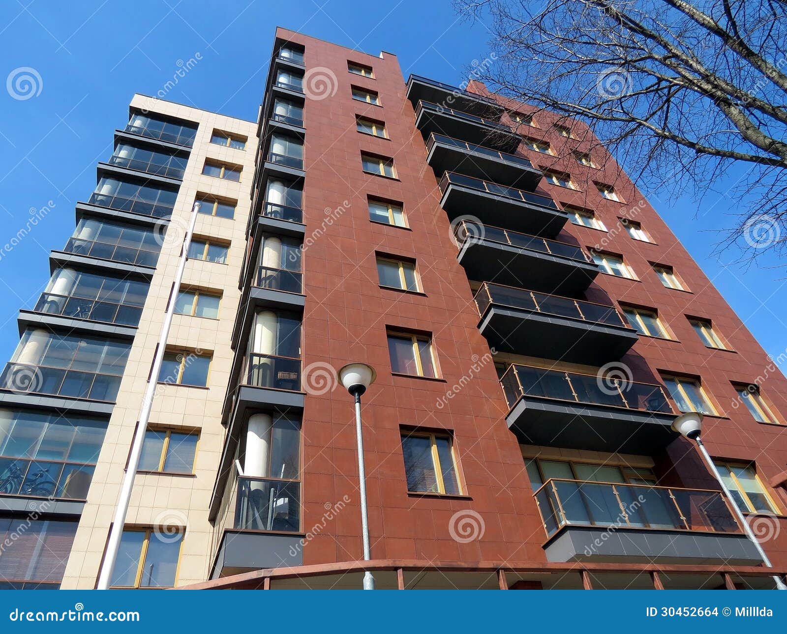 Modern building stock photo. Image of lithuania, wall - 30452664