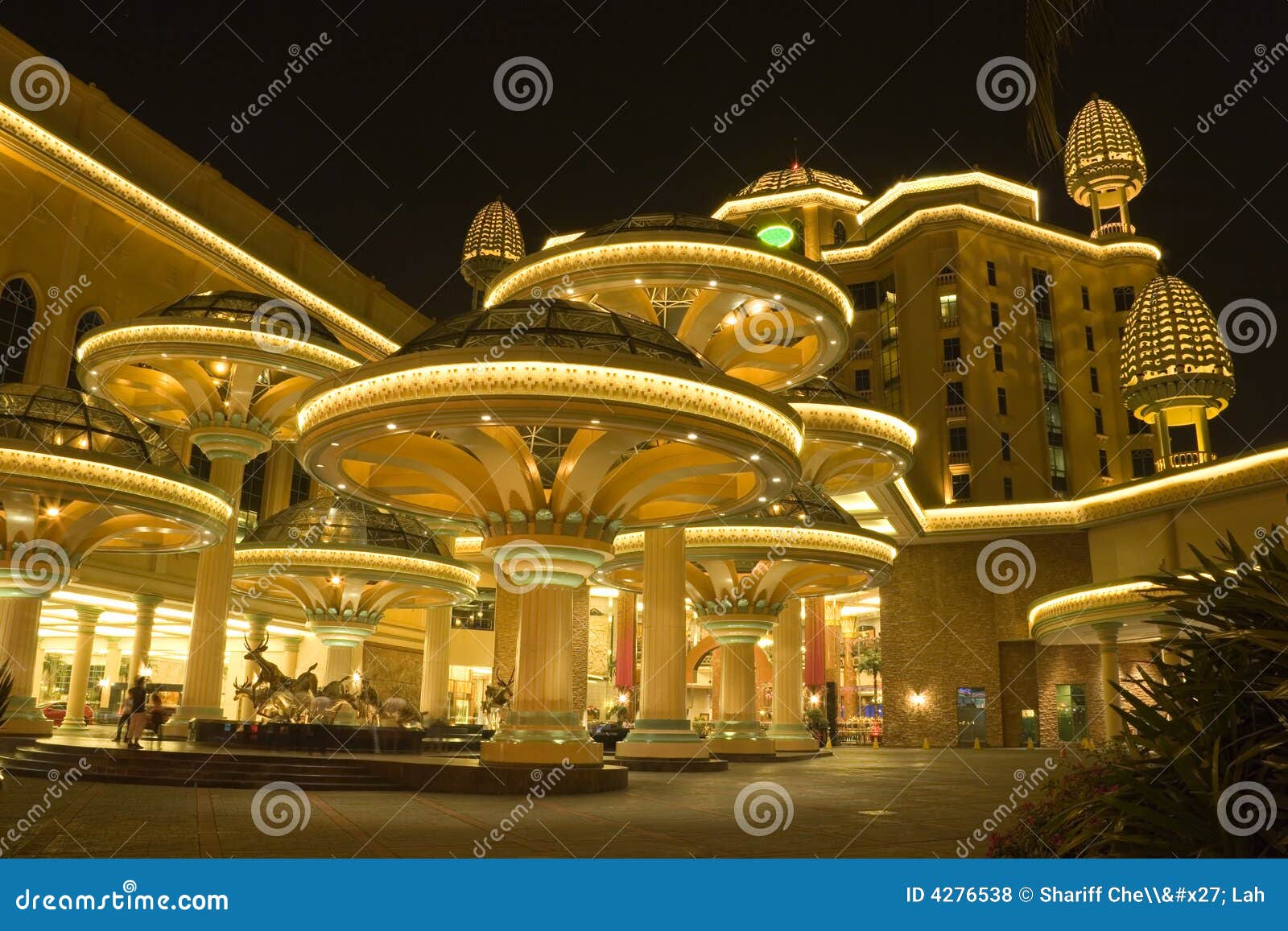 Modern Building at Night stock photo. Image of asia, lights - 4276538