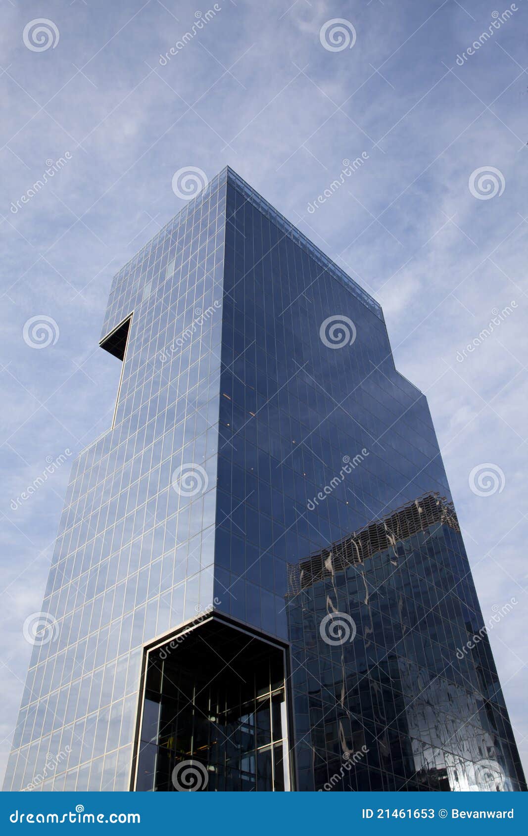 Modern Building Oblique stock image. Image of commerce - 21461653