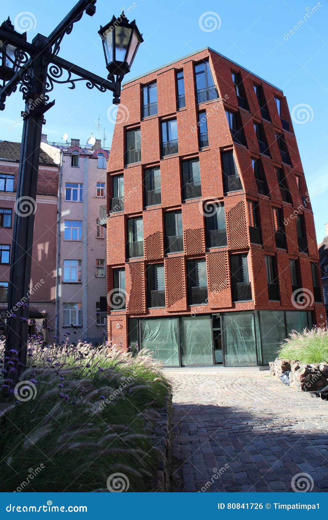 Modern Building in Old Town of Riga Stock Photo - Image of largest ...